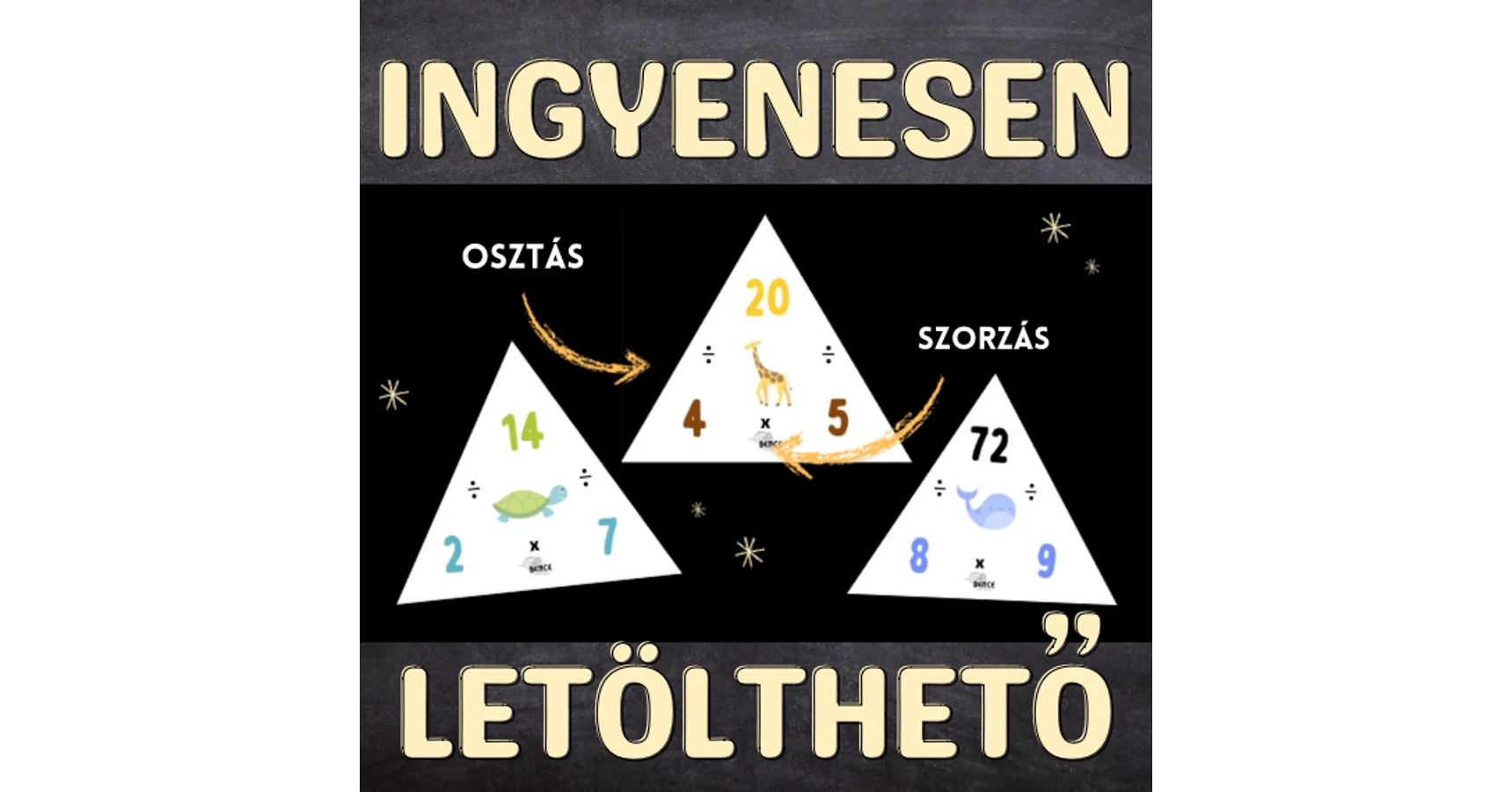 INGYENESEN LETÖLTHETŐ - Szorzó és osztó háromszög - Bence osztálya ...