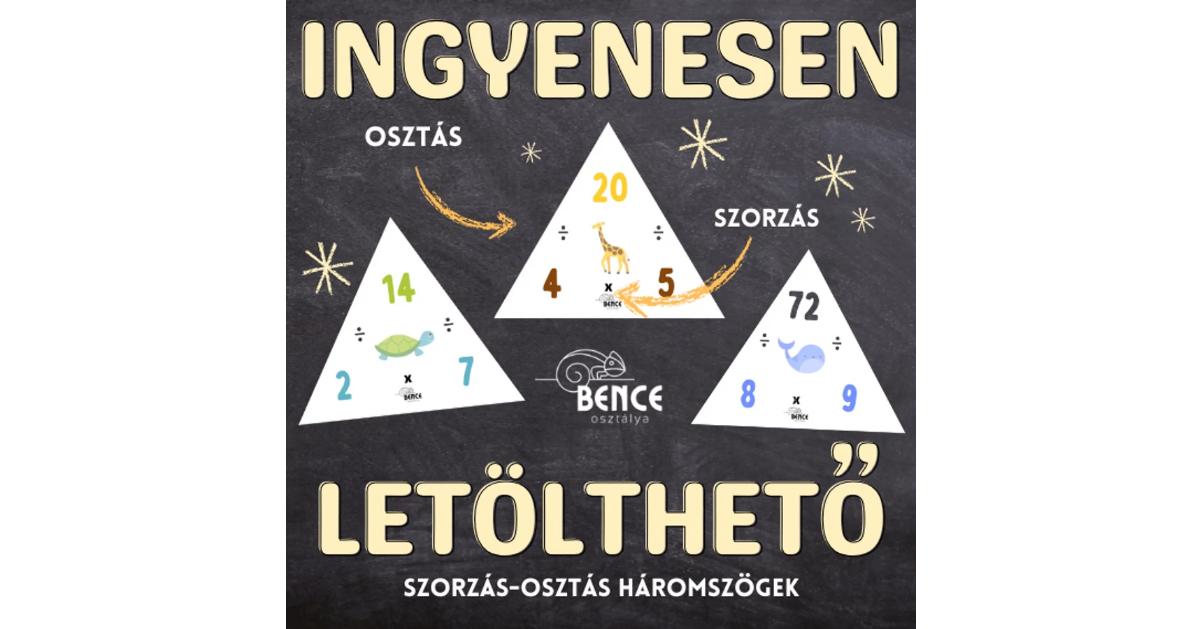 INGYENESEN LETÖLTHETŐ - Szorzó és osztó háromszög - Bence osztálya ...